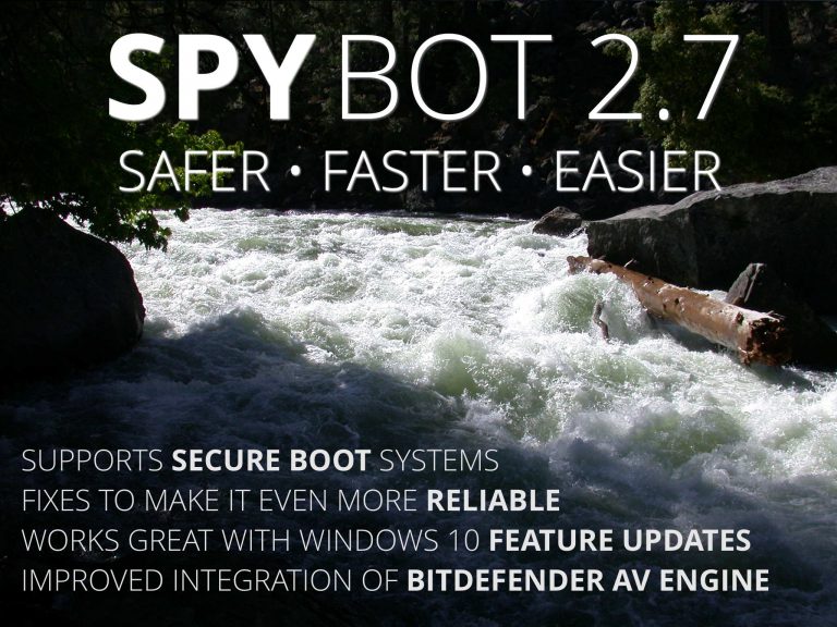Spybot 2.7 Beta – Easier, faster, safer! - Spybot Anti-Malware and ...