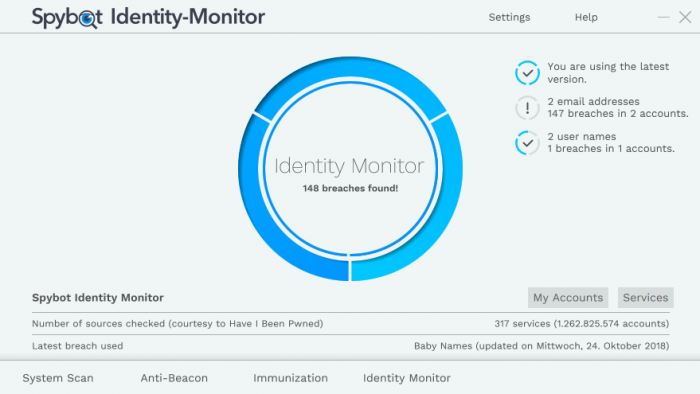 Spybot Identity Monitor - Spybot Anti-Malware and Antivirus : Spybot ...