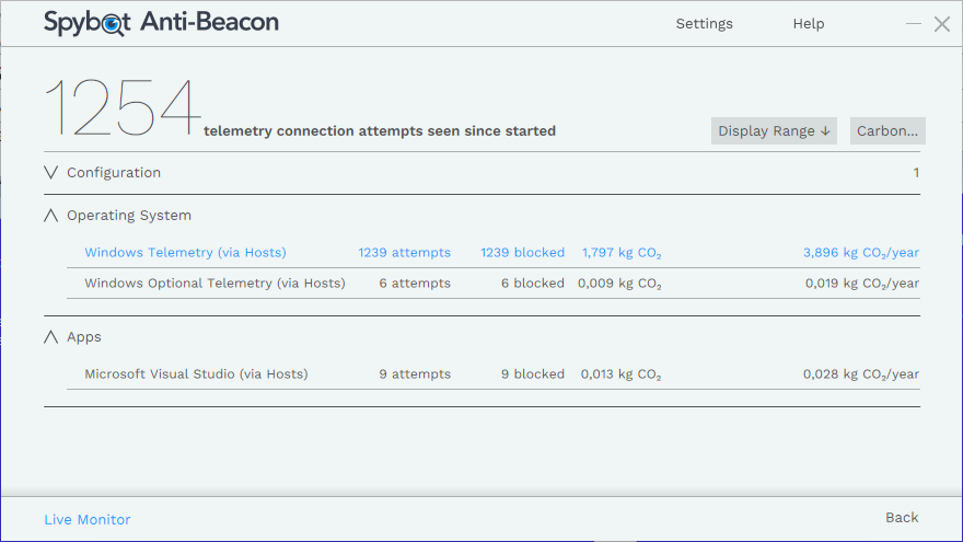 New Anti-Beacon 4.1 with Live Monitoring - Spybot Anti-Malware and Antivirus : Spybot Anti ...